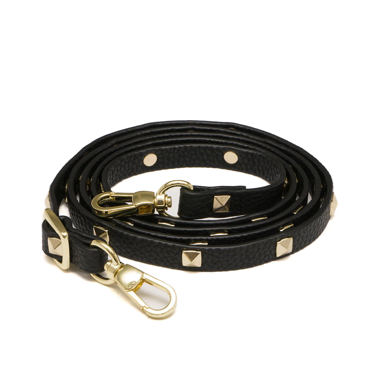 SE.RENE / Black / Gold Pyramid Studded Leather Strap – Se-rene Retail